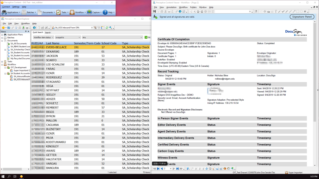perceptiveContent_screenshot - OIT: Enterprise Document Solutions